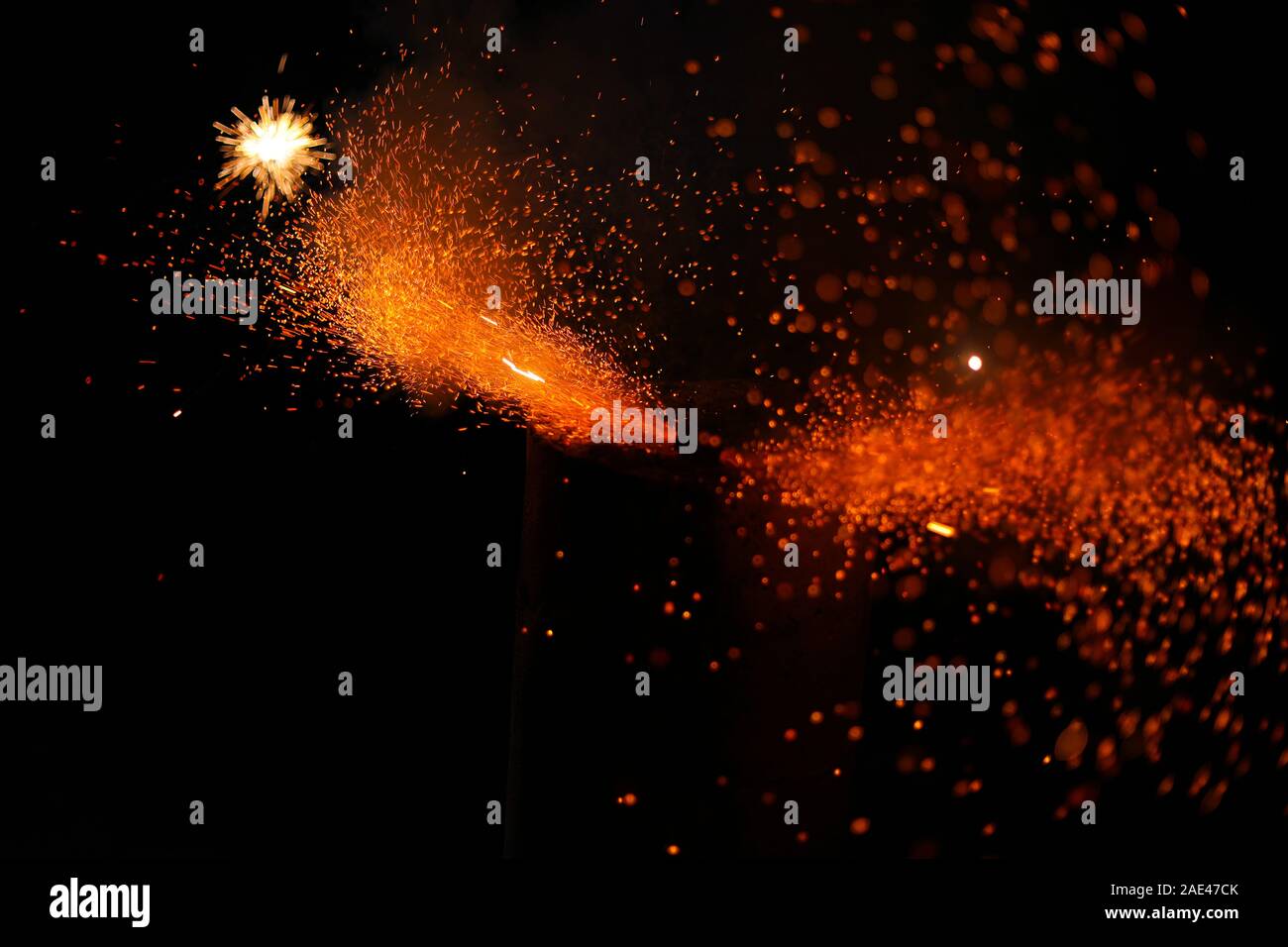 Beautiful Diwali Glowing Firecracker, fire of cracker explosion Stock ...