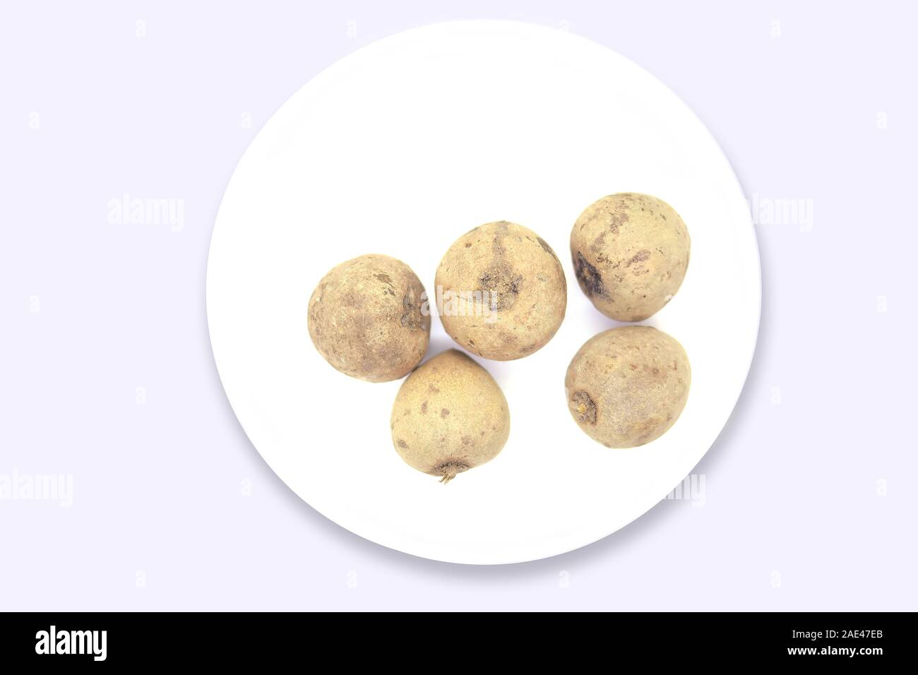 Top view Ripe fresh sapota fruits isolated on white backgrounds Stock ...