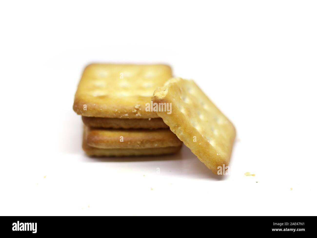Closeup Biscuits isolated on white backgrounds Stock Photo - Alamy