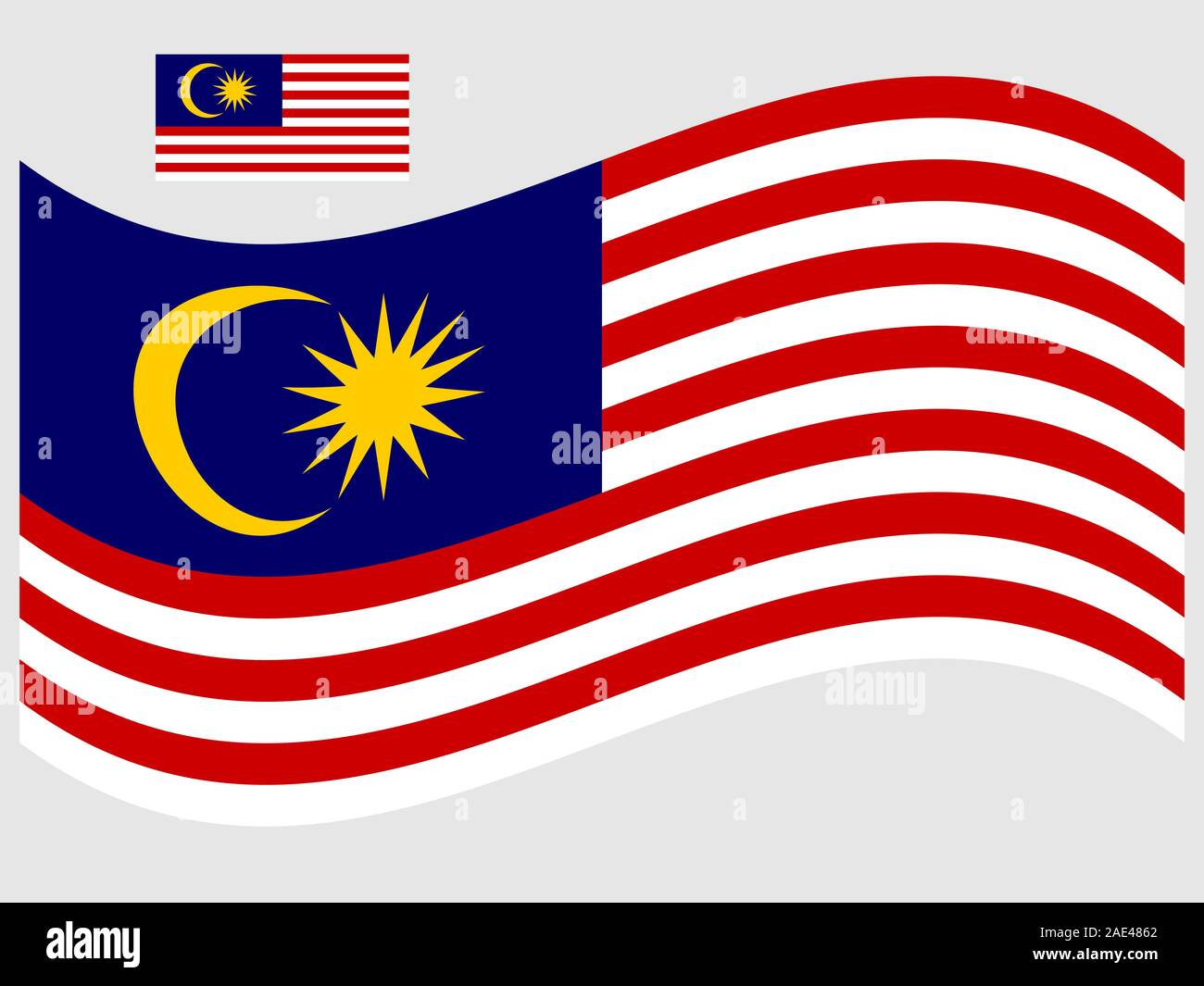 Wave Malaysia Flag Vector illustration Eps 10 Stock Vector Image & Art ...