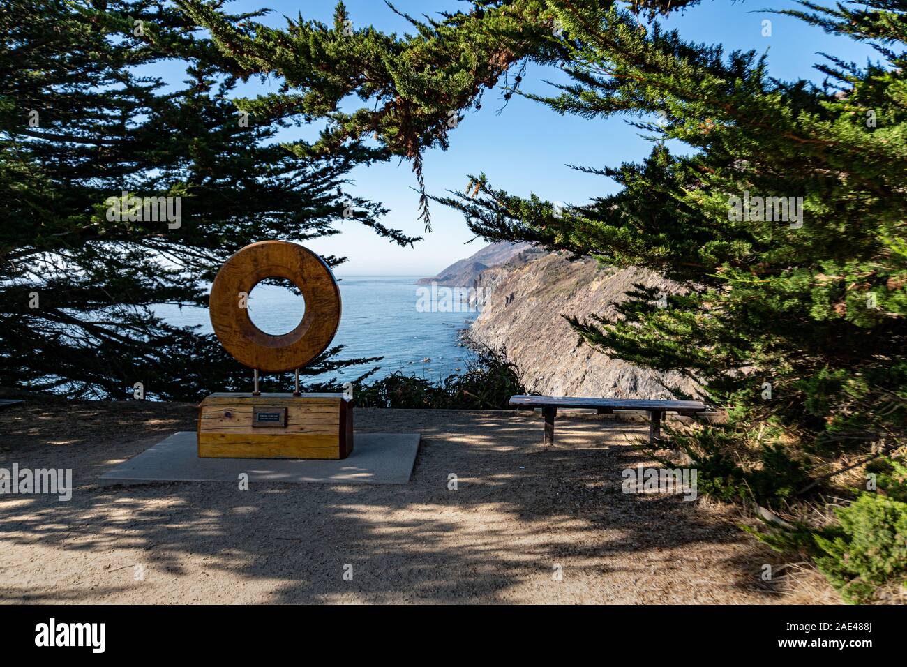 Seascape photo of Ragged Point, CA, view Stock Photo - Alamy