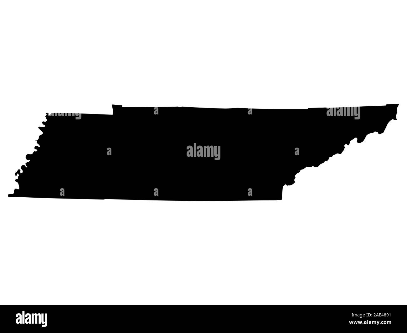 Tennessee map vector Black and White Stock Photos & Images - Alamy