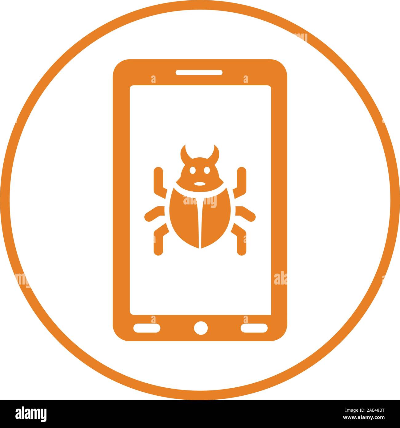 Malware, threat, mobile virus icon Stock Vector Image & Art - Alamy