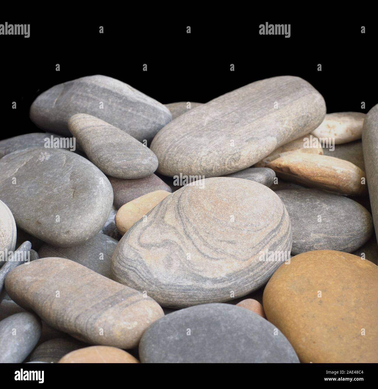 Many black white stones hi-res stock photography and images - Alamy