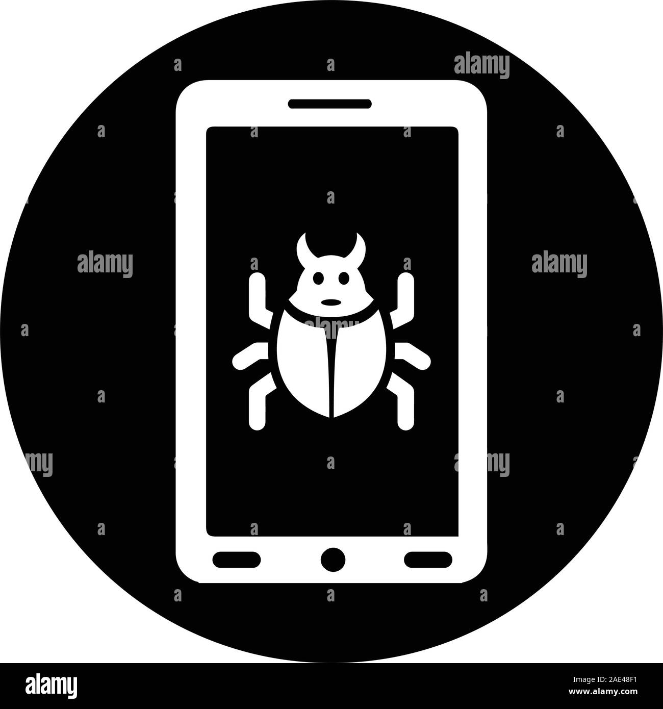 Malware, threat, mobile virus icon Stock Vector Image & Art - Alamy