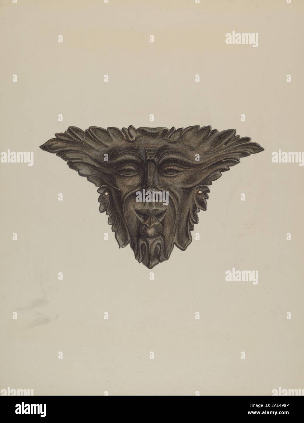 This plaque, created circa 1941 by Edmond Lorts, is a decorative object ...