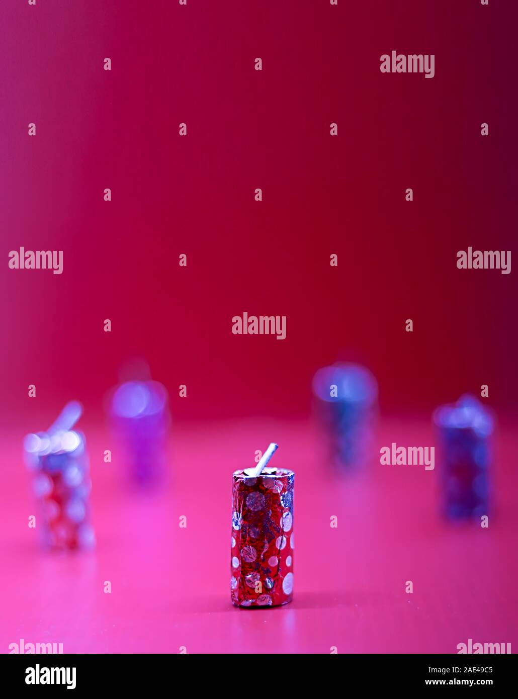 firecrackers for Diwali festival on red backgrounds Stock Photo - Alamy