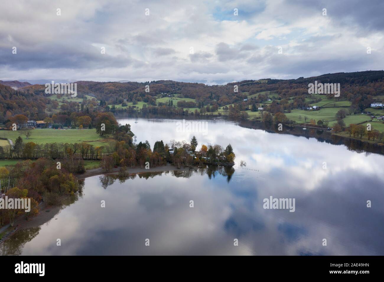 Coniston water aerial hi-res stock photography and images - Alamy