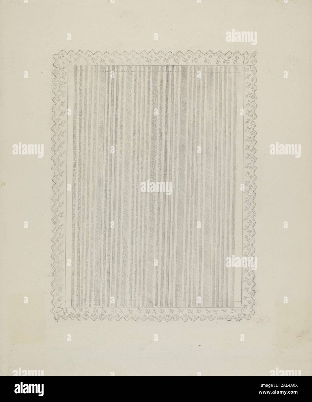 A pillow sham created circa 1936 by Edna C. Rex, made of fabric ...