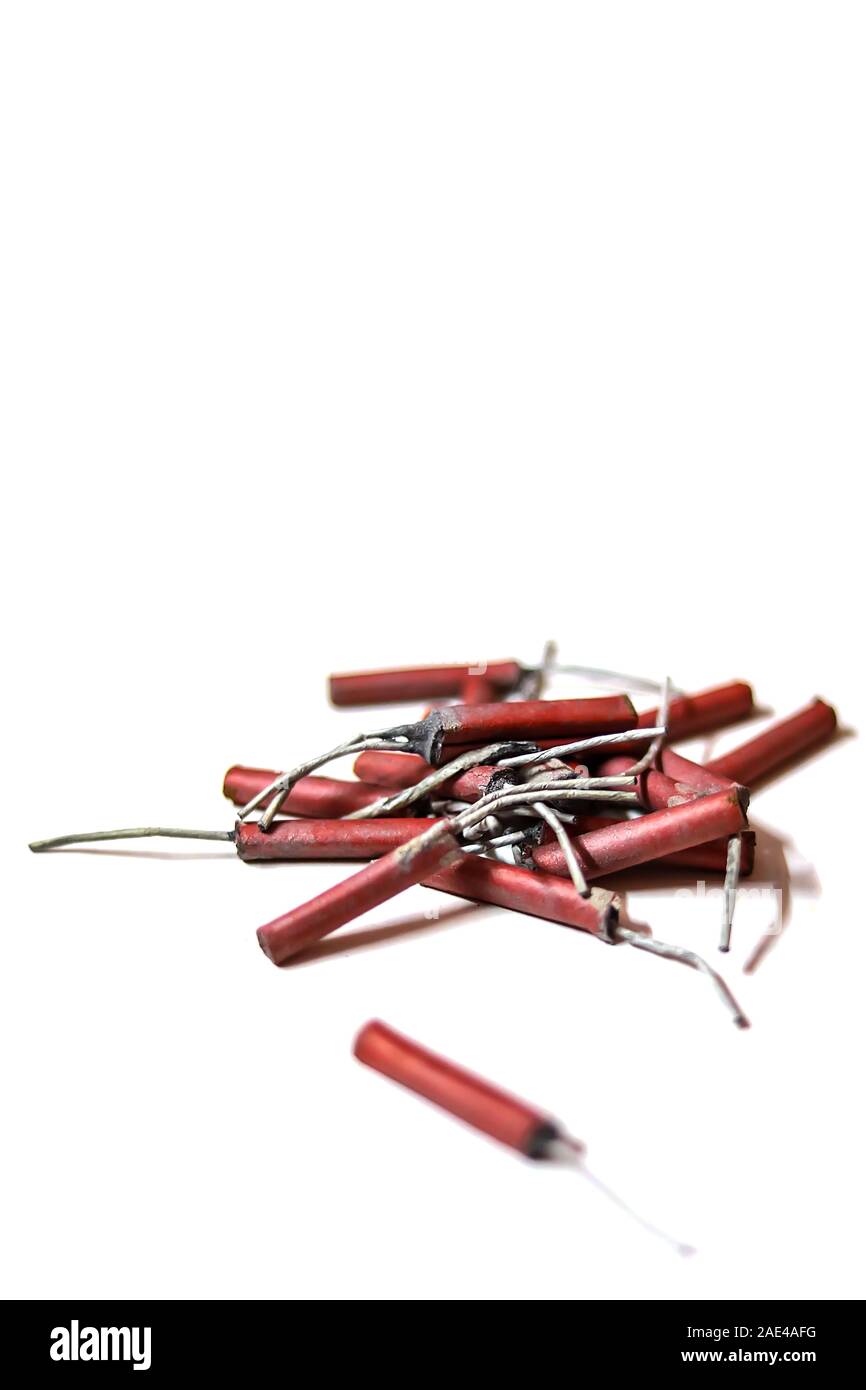 Firecrackers isolated on white backgrounds Stock Photo - Alamy