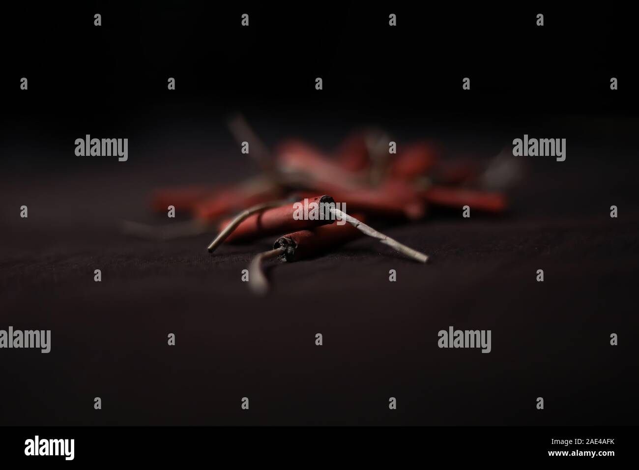 Firecrackers isolated on black backgrounds Stock Photo - Alamy