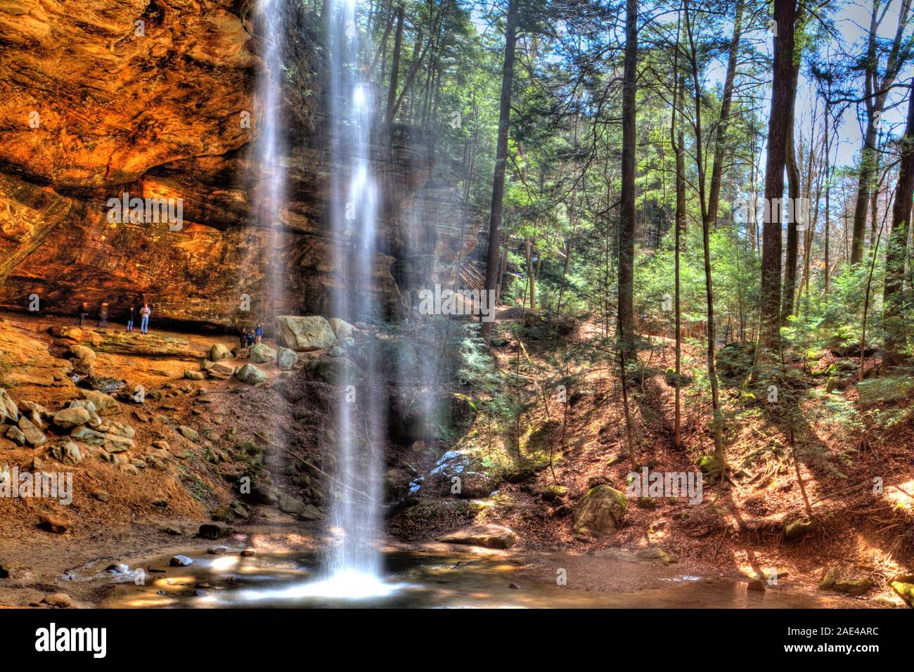 Ash Cave Falls, Hocking Hills State Park, Ohio Stock Photo - Alamy