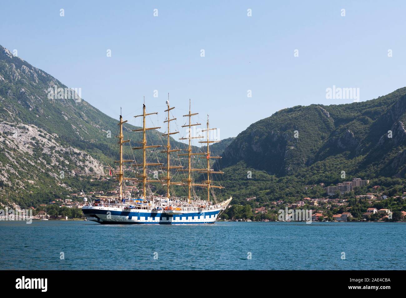 "Royal Clipper", the largest square-rigged ship in service today, at ...