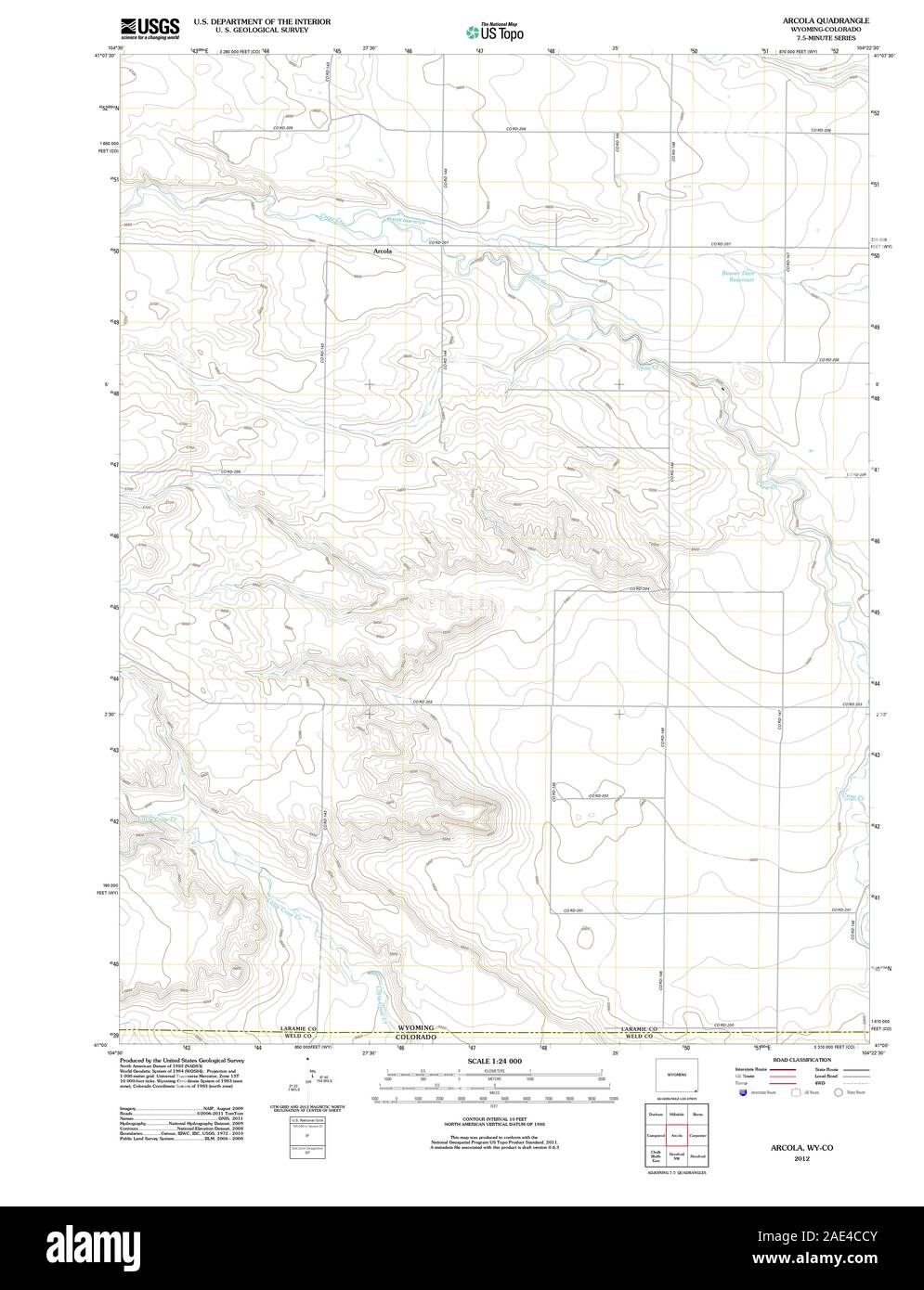 Map of arcola hi-res stock photography and images - Alamy