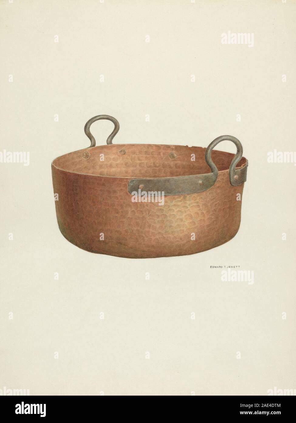 Copper Vat; c. 1940 Edward Jewett, Copper Vat, c 1940 Stock Photo - Alamy