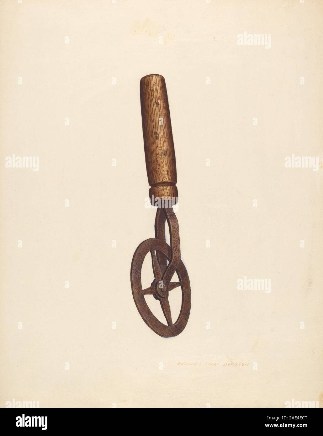 Blacksmith's Measuring Wheel; c. 1939 Edward L Loper, Blacksmith's ...