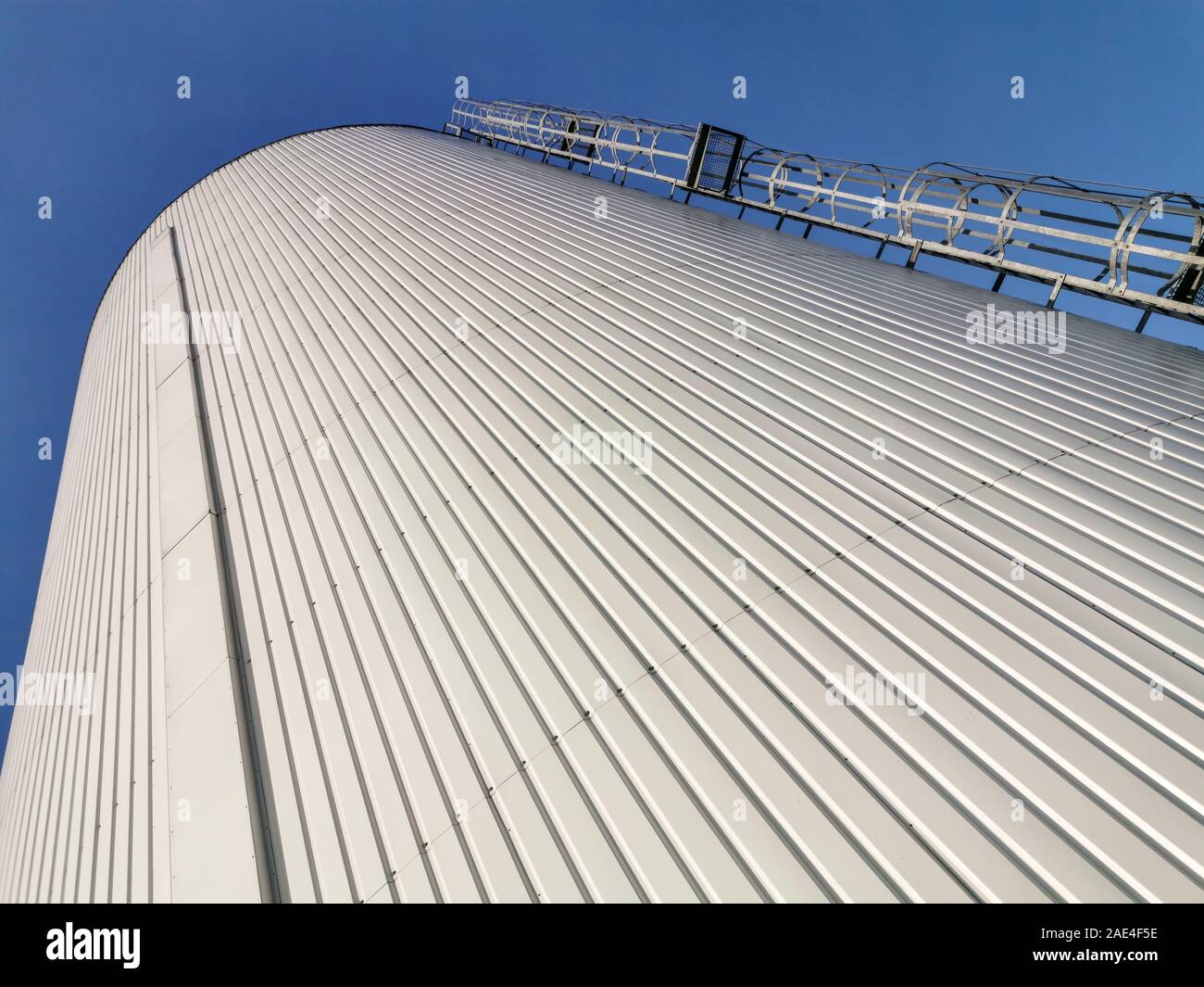 Biomass crane for handling Waste, Slag, Sludge, Straw bale Stock Photo ...