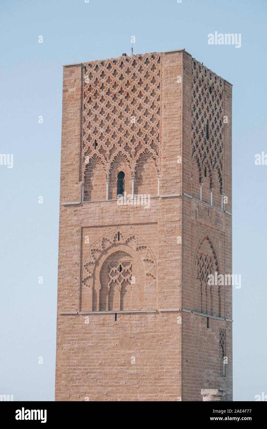 Famous Hassan Tower in Rabat, Morocco Stock Photo - Alamy