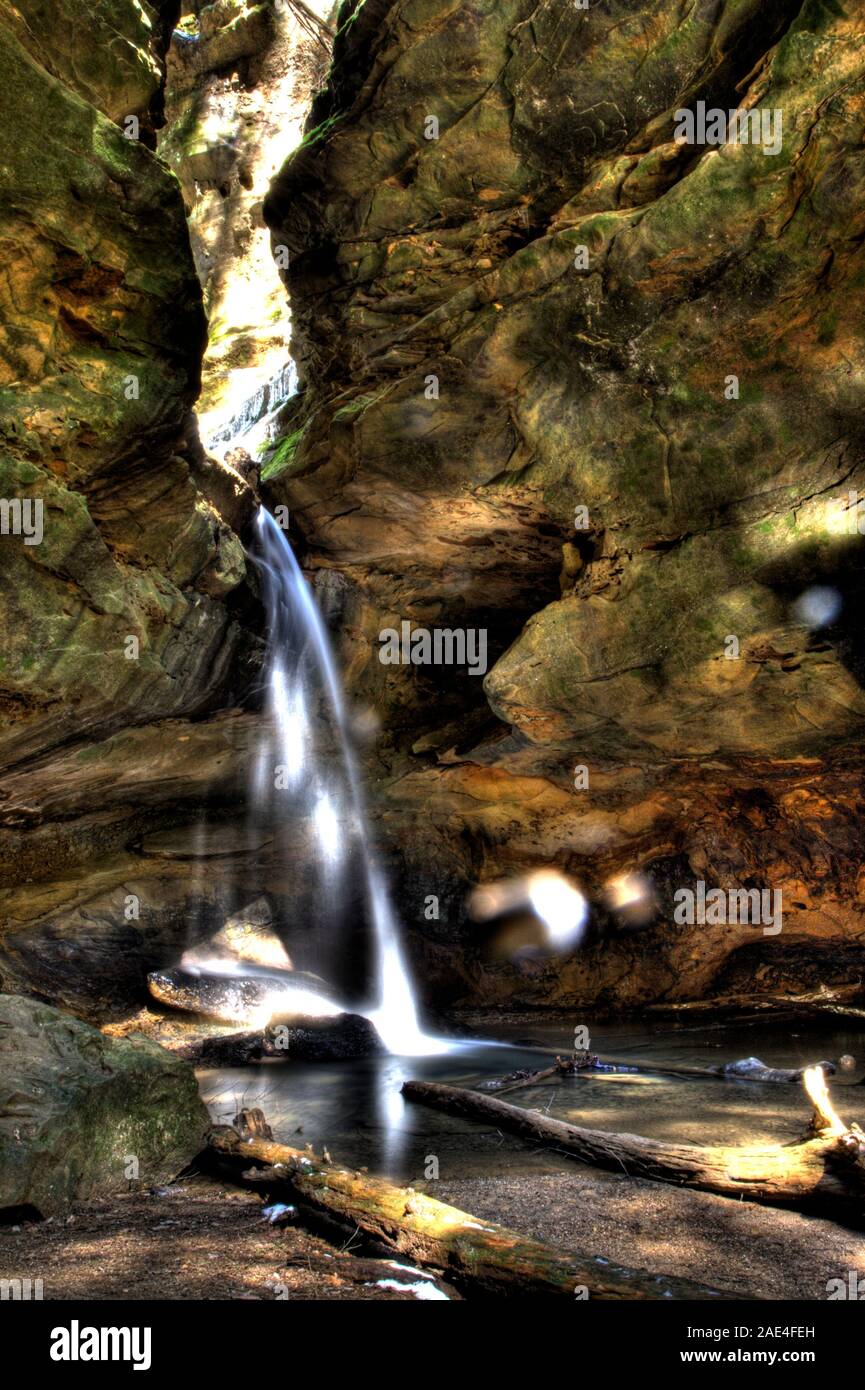 Lower Falls, Conkle's Hollow, Hocking Hills State Park, Ohio Stock ...