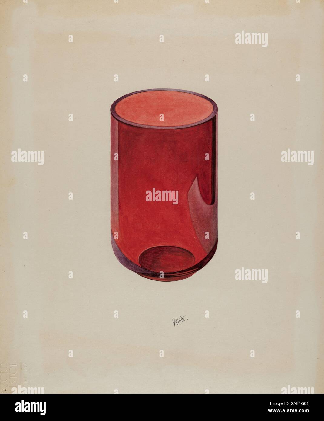 Tumbler (Ruby); c. 1936 Edward White, Tumbler (Ruby), c 1936 Stock ...