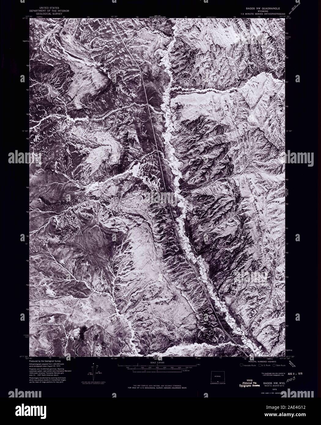 Map of baggs hi-res stock photography and images - Alamy