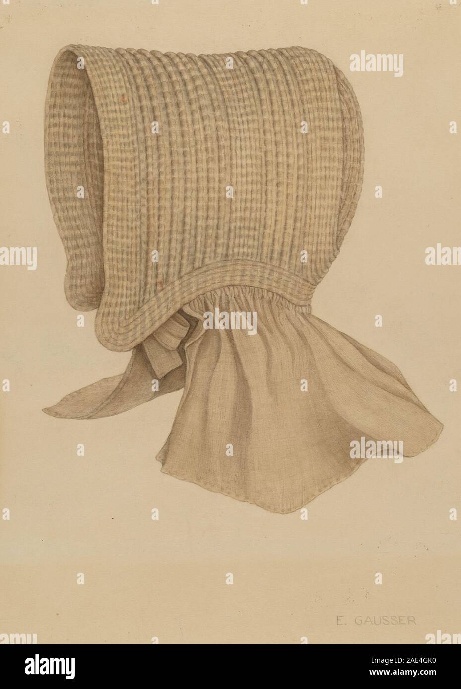 The Quaker's Baby Bonnet, made around 1937 by Eleanor Gausser, is a ...