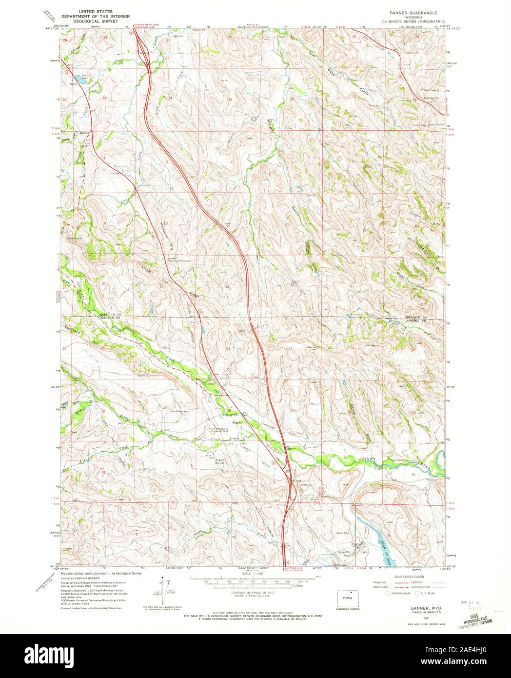 WY Banner 338372 1967 24000 Restoration Stock Photo - Alamy
