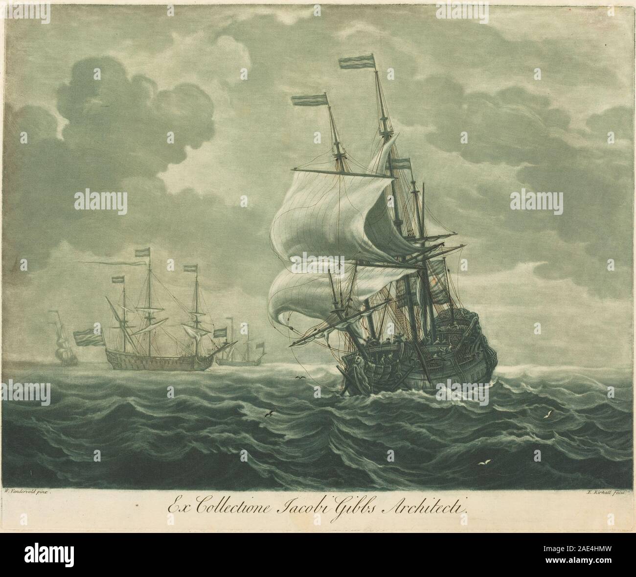 Shipping Scene from the Collection of Jacob Gibbs; 1720s Elisha Kirkall ...