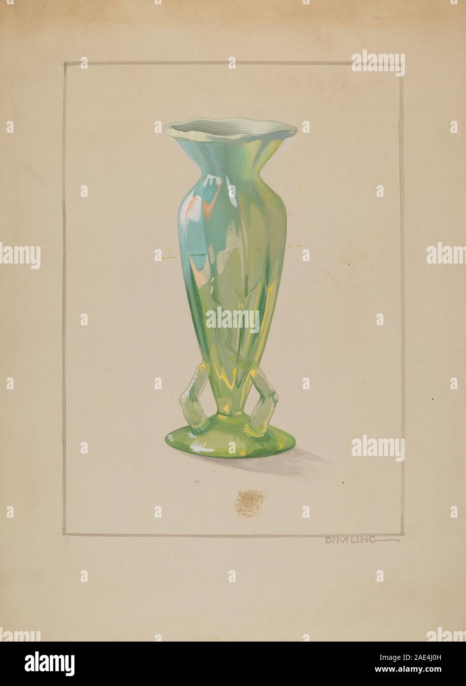 Vase; c. 1937 Elizabeth Dimling, Vase, c 1937 Stock Photo - Alamy