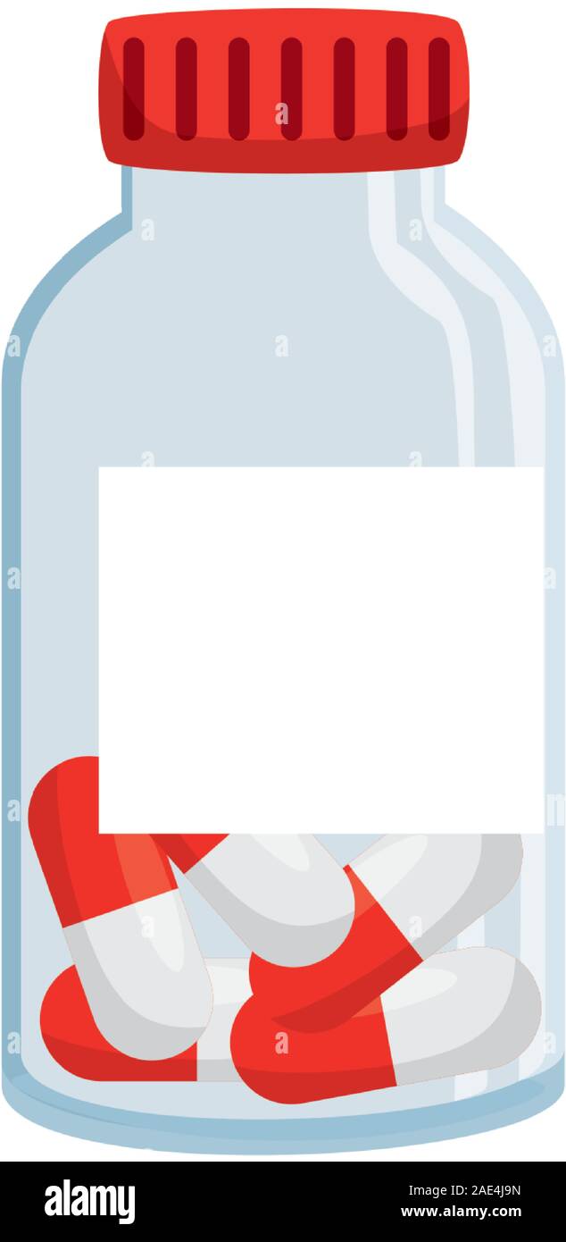 Isolated vitamin jar vector design Stock Vector Image & Art - Alamy