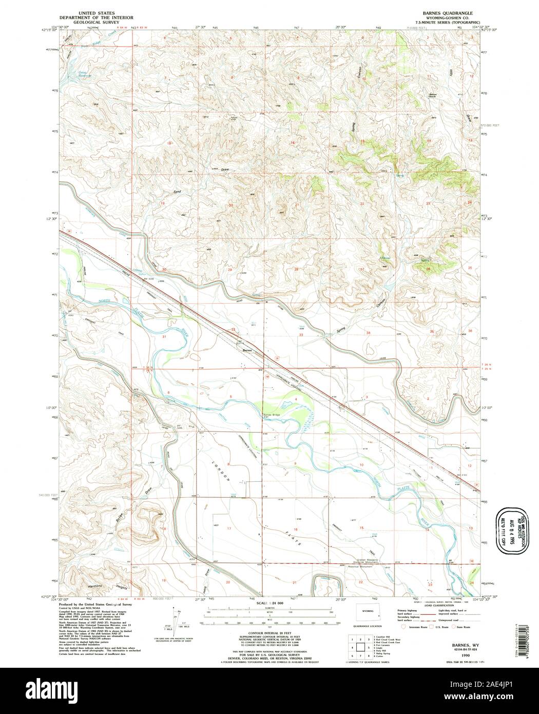 Map of barnes Cut Out Stock Images & Pictures - Alamy