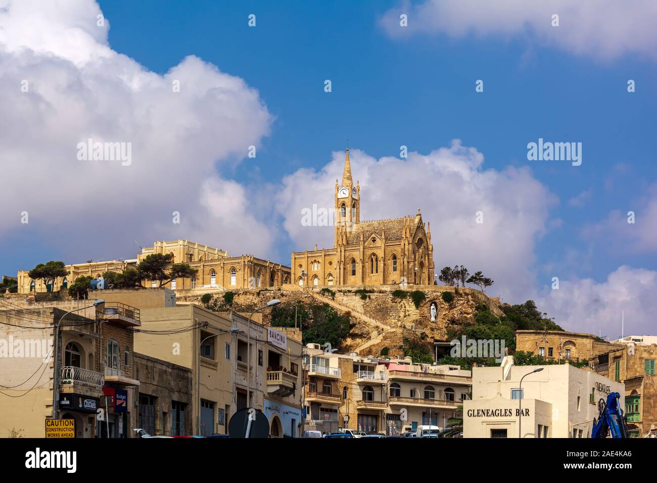 Lourdes Chapel on the hill in Gozo, Malta Stock Photo - Alamy