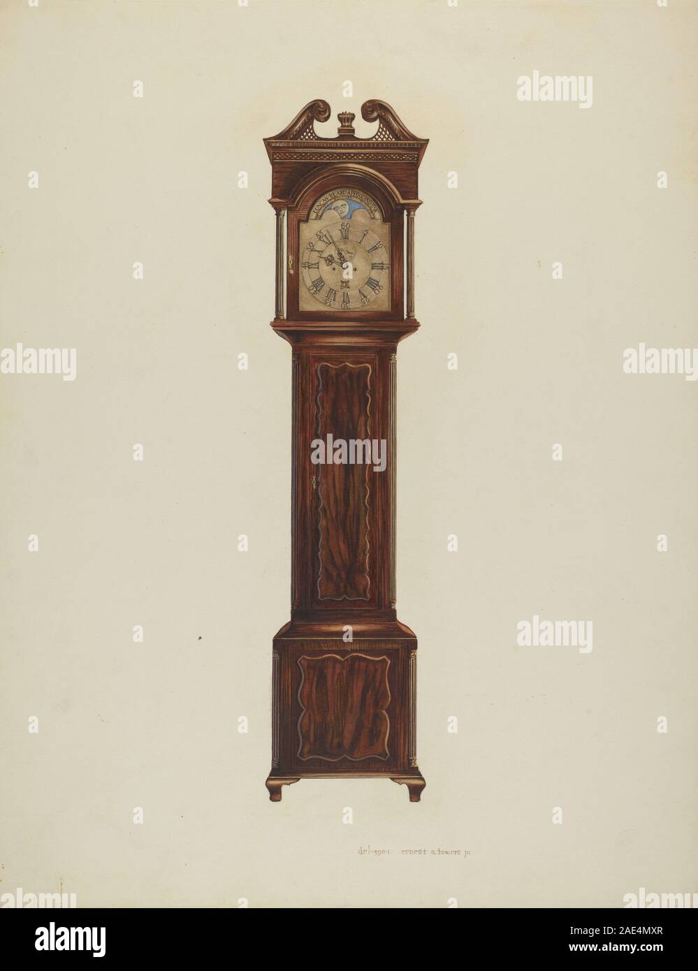 Duncan Beard Grandfather Clock; circa 1939 date Ernest A Towers, Jr ...