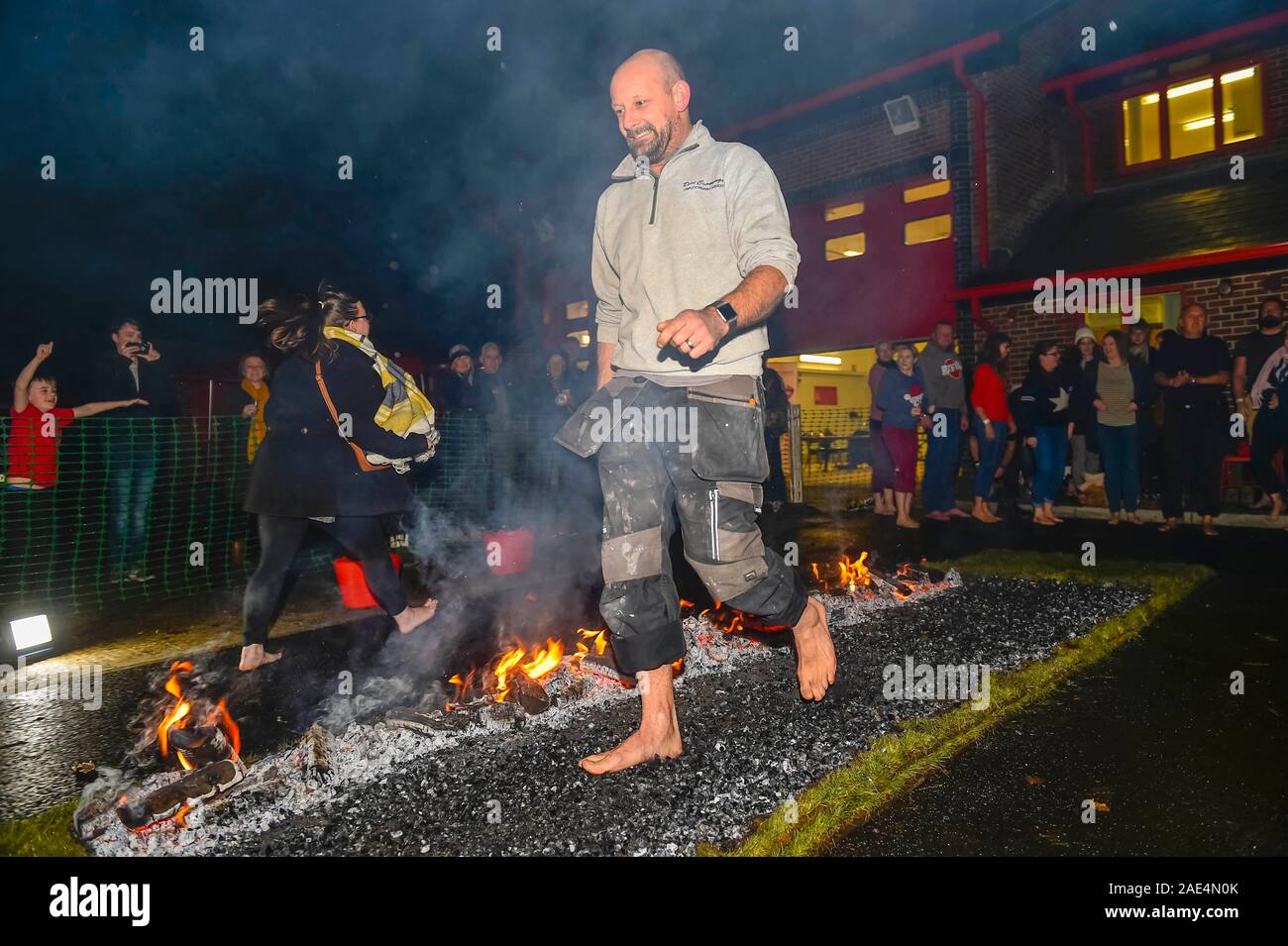 Hot coal walking hi-res stock photography and images - Alamy