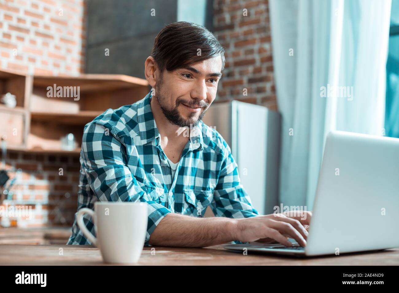 Joyful smart people working hi-res stock photography and images - Alamy