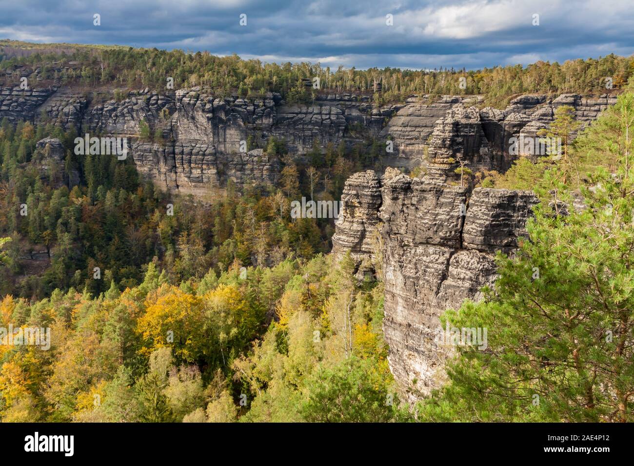 The sandstone landscape in Bohemia, Czech Republic Stock Photo - Alamy
