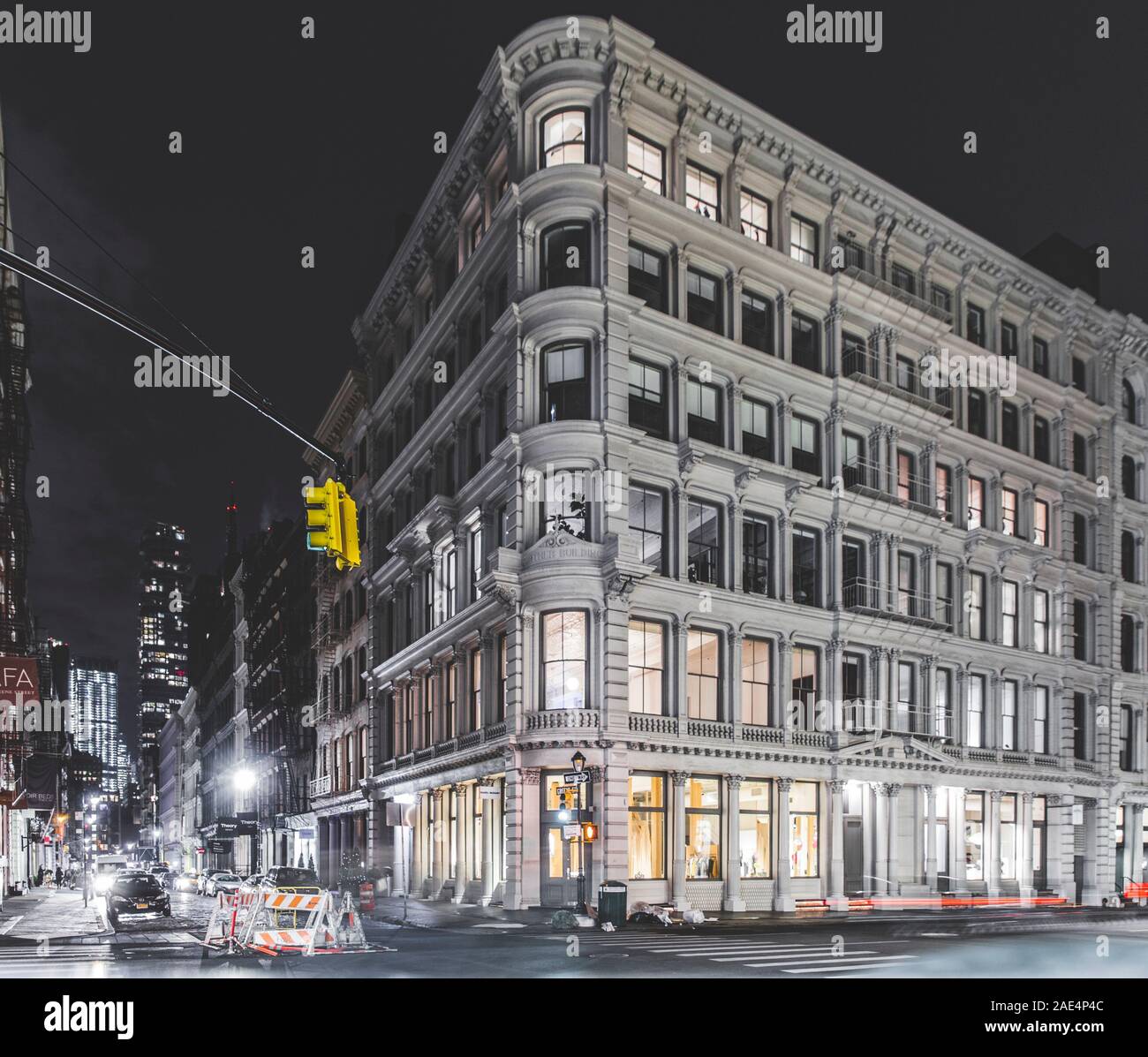 New York, December, 2017, Soho at night Stock Photo - Alamy