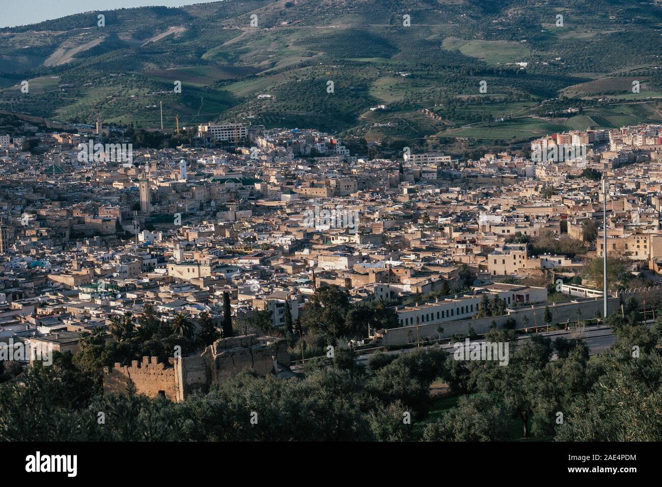 Aerial view city fez morocco hi-res stock photography and images - Alamy