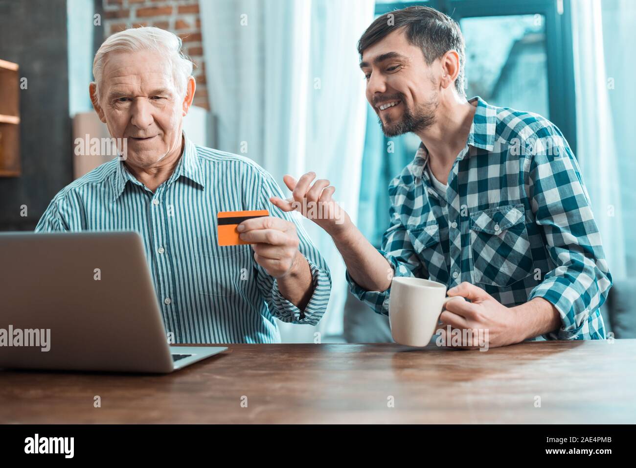 Family bank old young hi-res stock photography and images - Alamy
