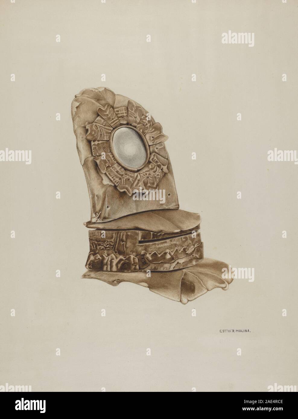 Turtle Shell Bureau; c. 1941 Esther Molina, Turtle Shell Bureau, c 1941 ...