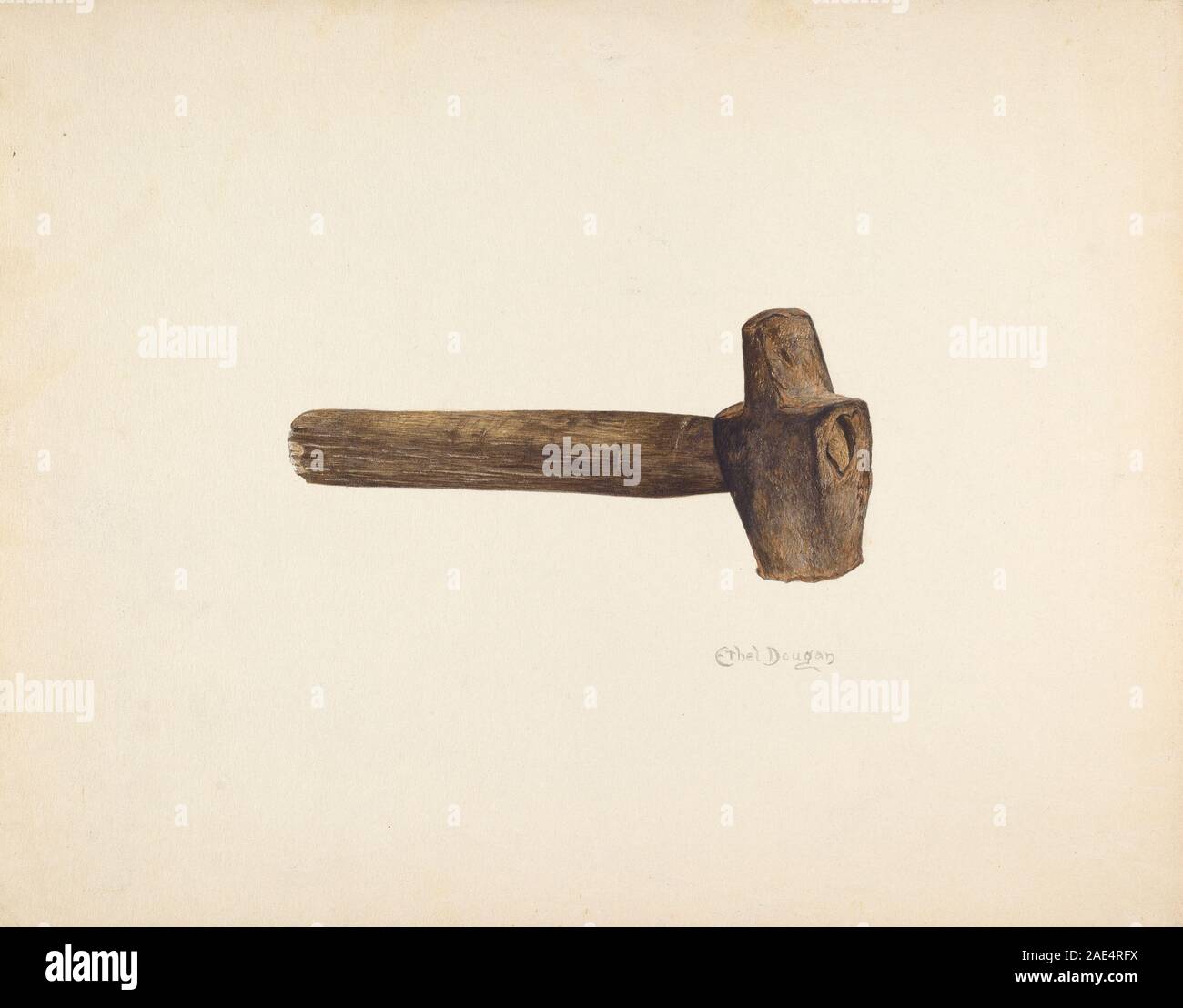 Blacksmith's Hammer; circa 1940 date Ethel Dougan, Blacksmith's Hammer ...