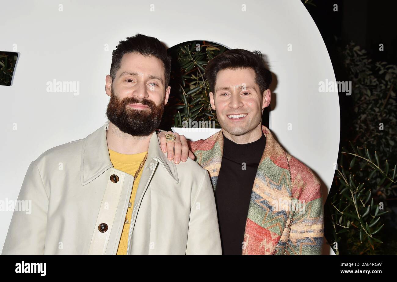 WEST HOLLYWOOD, CA - DECEMBER 05: Adam Goldston (L) and Ryan Goldston ...