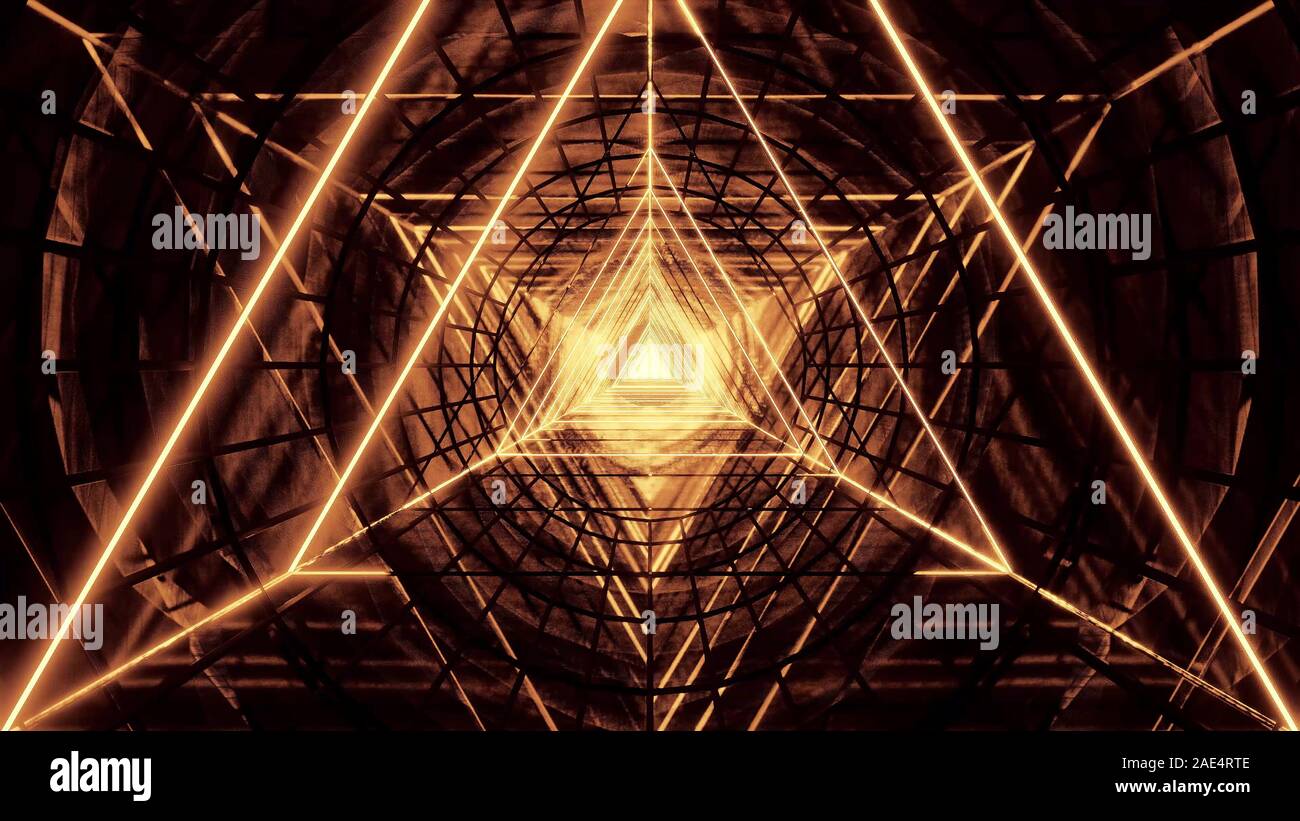 abstract glowig wireframe triangle design with dark abstract background ...