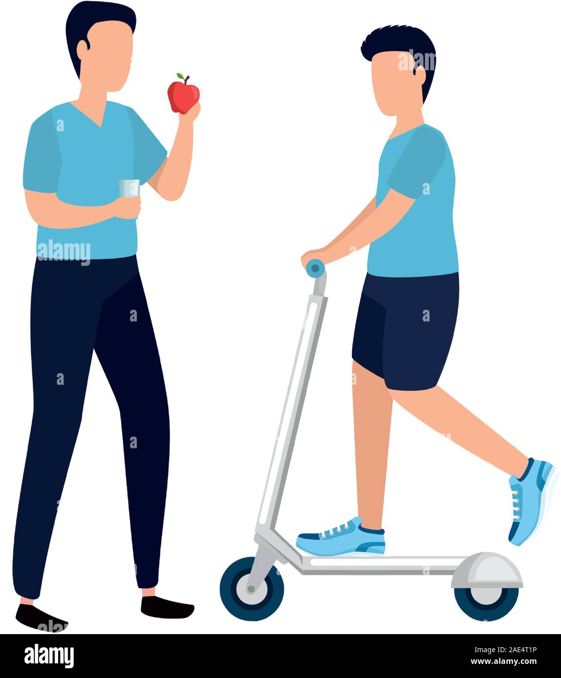 Avatar men and healthy lifestyle vector design Stock Vector Image & Art ...