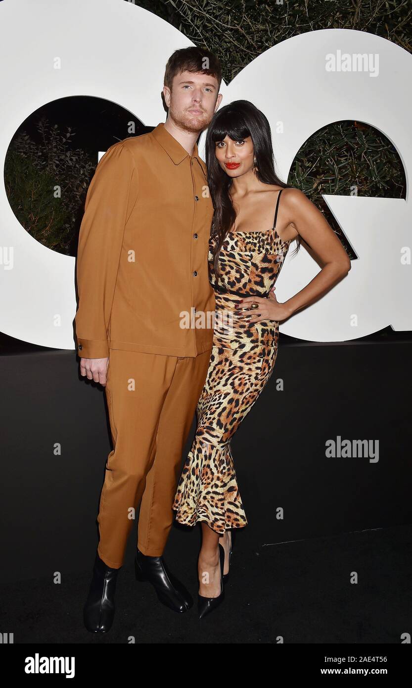 WEST HOLLYWOOD, CA - DECEMBER 05: James Blake (L) and Jameela Jamil ...