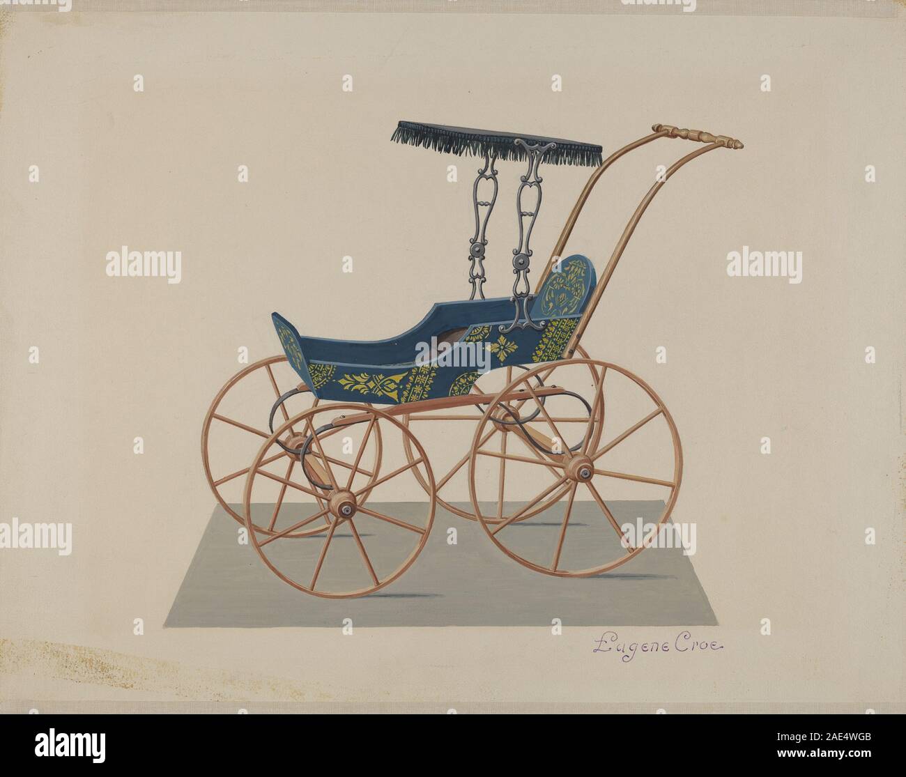 The Doll Buggy created by Eugene Croe around 1937 is a small-scale ...