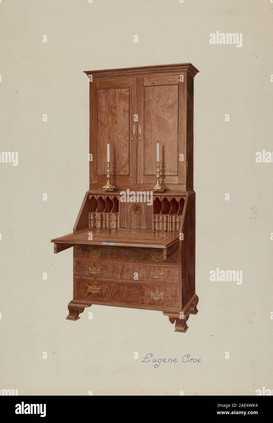 Secretary desk cabinet top hi-res stock photography and images - Alamy