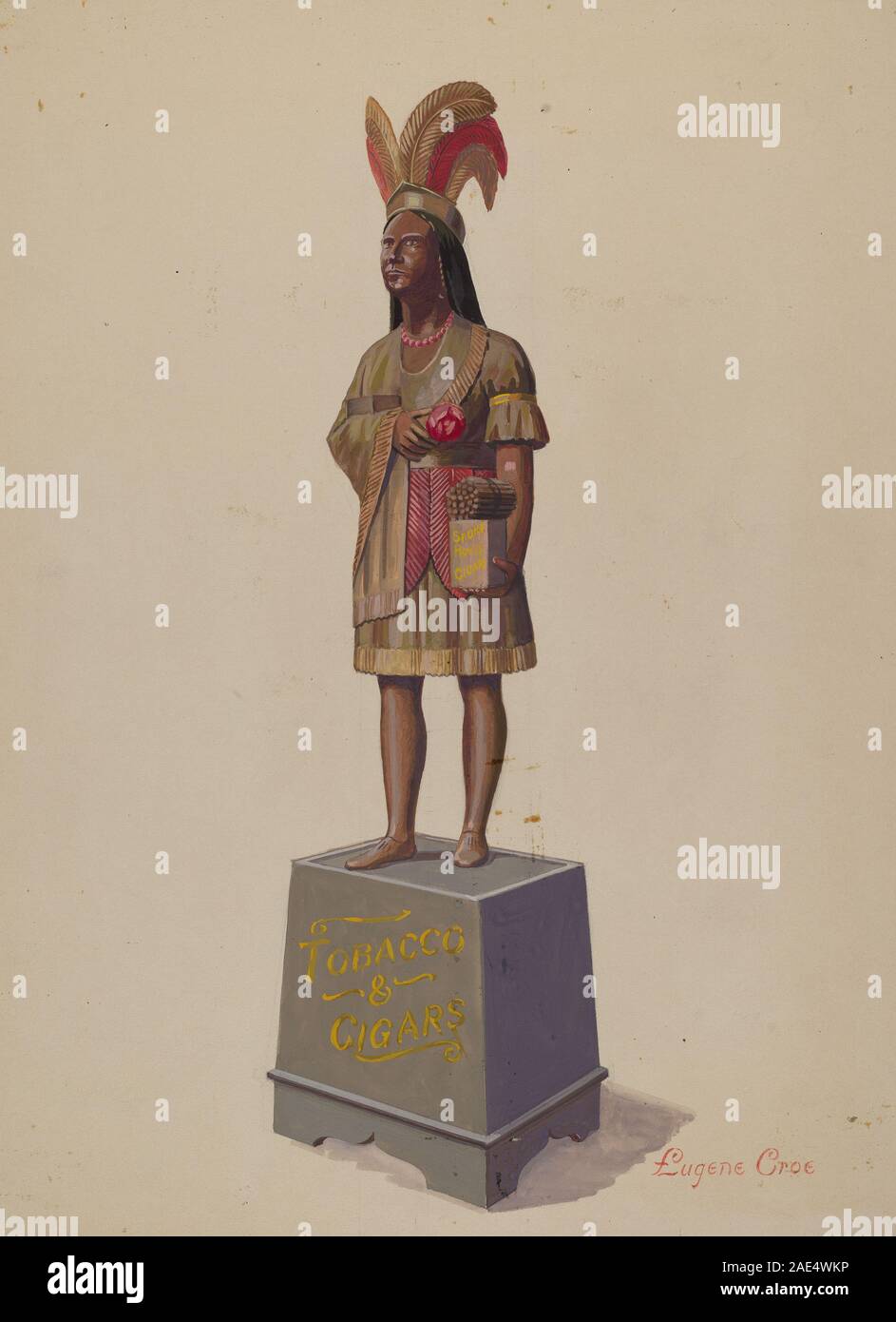 Tobacco Store Figure; 1935/1942 Eugene Croe, Tobacco Store Figure, 1935 ...