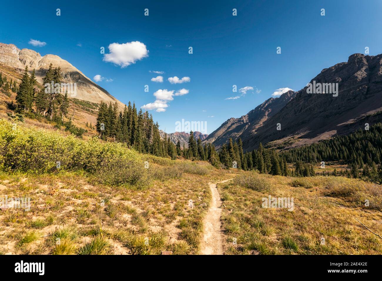 Hiking Trail in the Maroon Bells-Snowmass Wilderness Stock Photo - Alamy