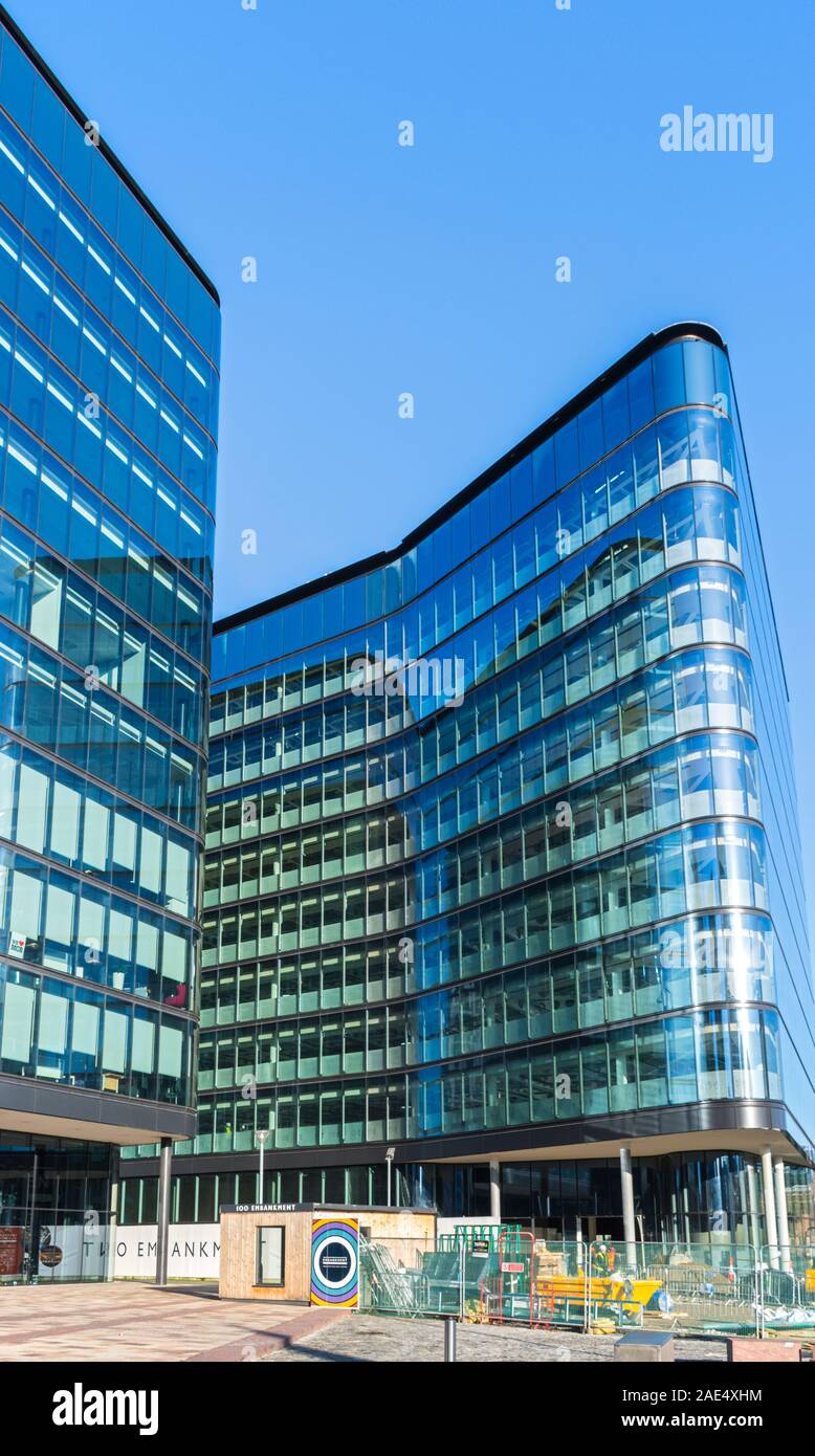 The 101 (at left) and 100 Embankment office buildings, Greengate Square ...